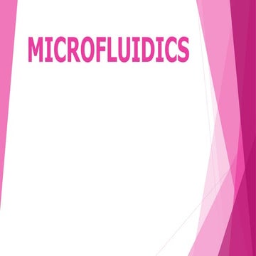 Microfluidics | PPTX