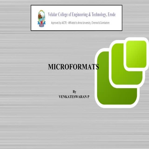 Microformats | PPT