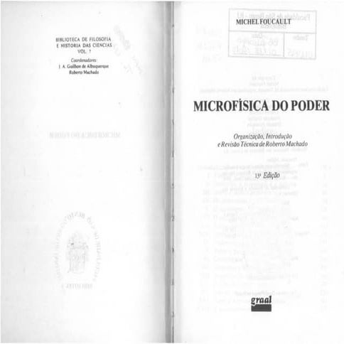 Microfísica do Poder - Michel Foucault.pdf