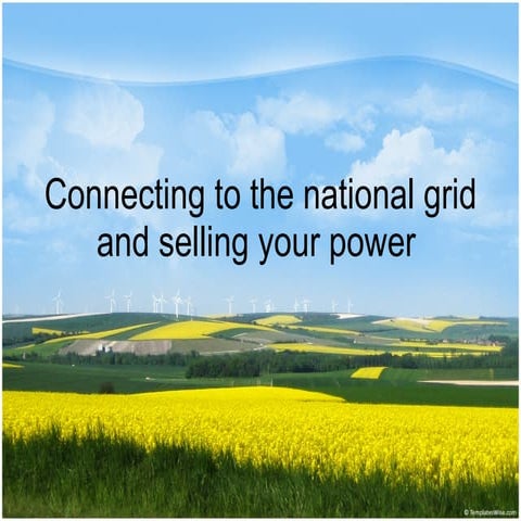 Micro Generation And Selling Your Power | PPT