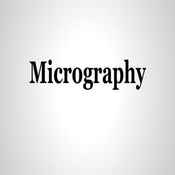 Micrography | PPTX