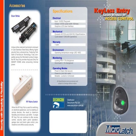 Microlatch receiver | PDF