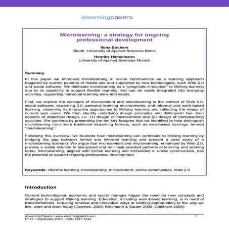 Microlearning: a strategy for ongoing professional development | PDF