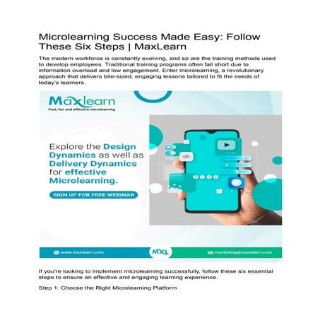 Microlearning Success Made Easy_ Follow These Six Steps _ MaxLearn.pdf