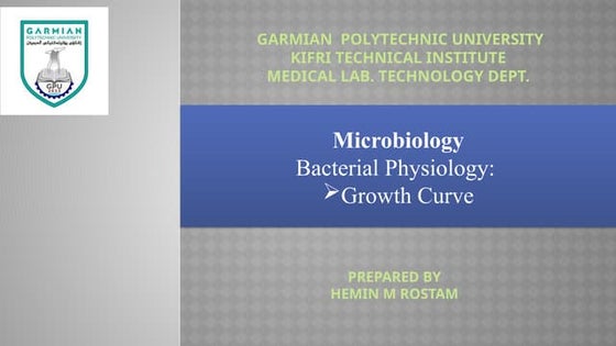 Growth of bacteria | PPT