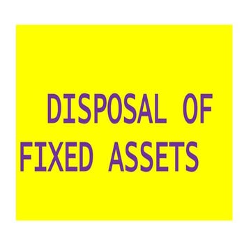 ACCOUNTING-ASSET DISPOSAL | PPTX