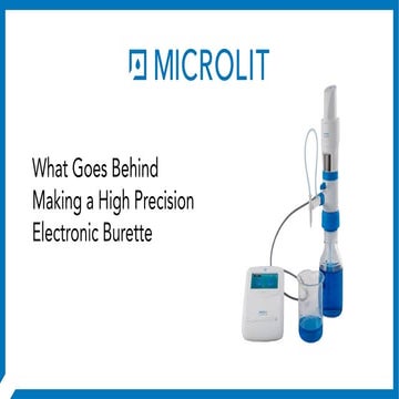 What goes behind making a high precision Electronic Burette | PDF