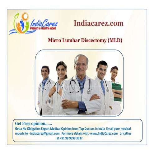 Lumbar Microdiscectomy Surgery | Lower Back Surgery | PDF