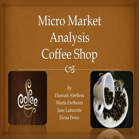 Micro market analysis coffee shop group 3 | PPTX