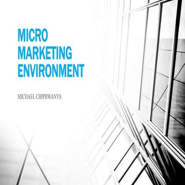 Micro marketing environment | PPTX