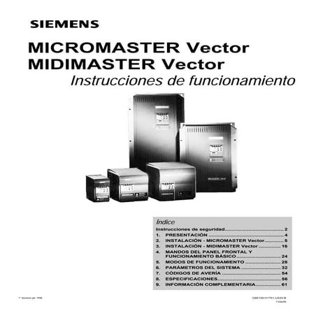 Micromaster 420 siemens | PDF