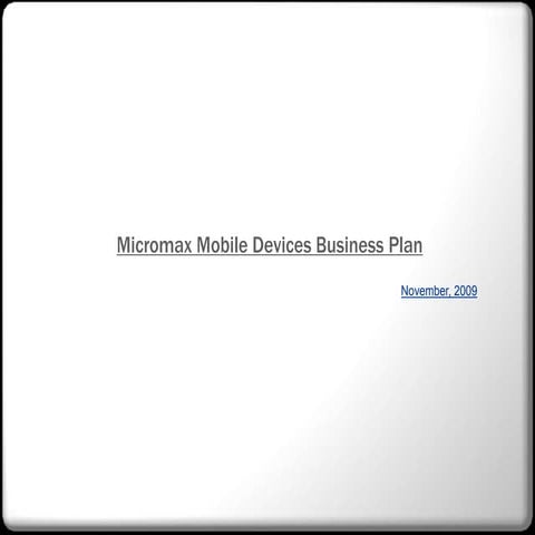 Sample Investor Pitch | PPT