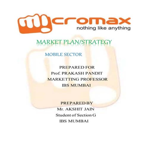 Micromax plan | DOCX