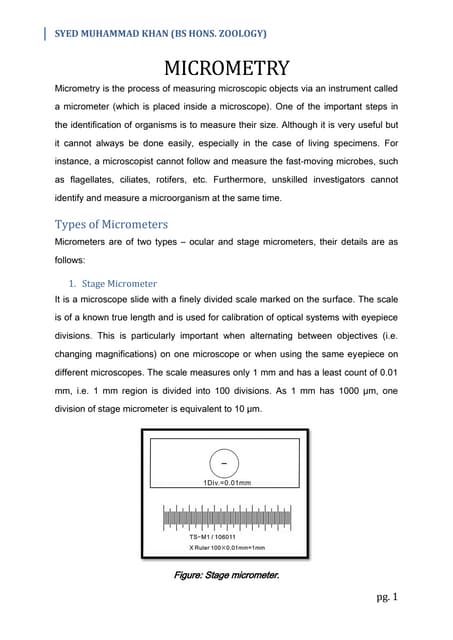 Micrometry | PPT
