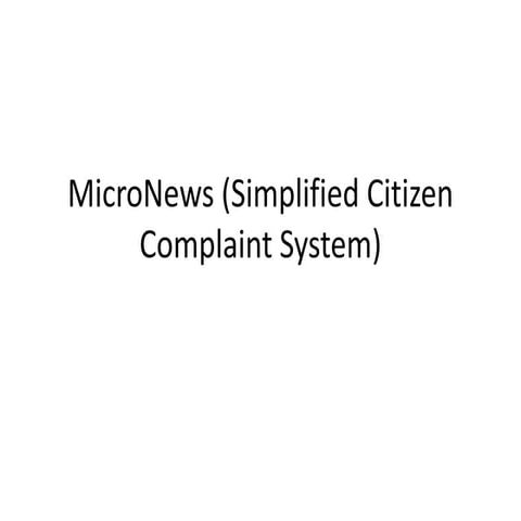 MicroNews Intro | PPTX