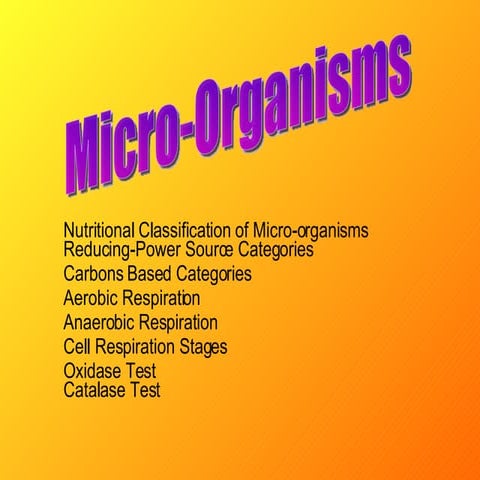 Micro Organisms | PPT
