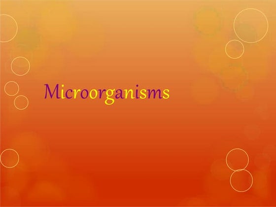 Classification of microorganism | PPTX | Biological Sciences | Science