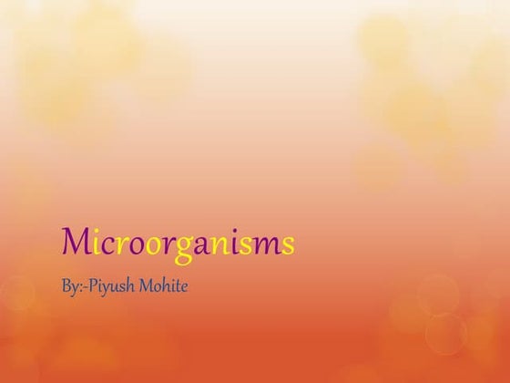 Grade 8: Microorganisms. | PPTX | Biological Sciences | Science