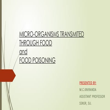 MICROORGANISMS TRANSMITTED THROUGH FOOD.pptx