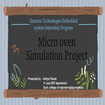 Microprocessor for microwave oven | PPTX