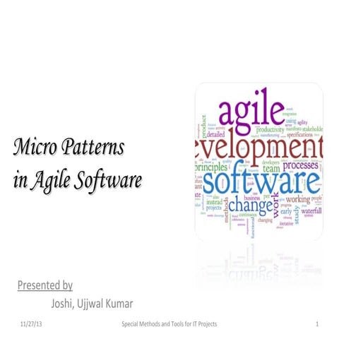 Micro patterns in agile software | PPT