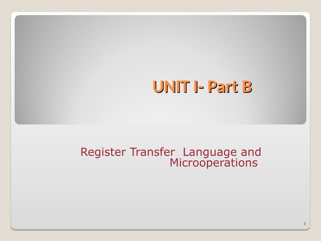 Shift micro operations & 4 bit combinational circuit shifter | PDF