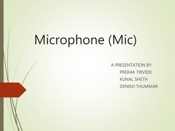 Microphone | PPT