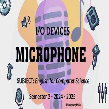 Microphone slides for midterm project ENCN UTE | PPTX