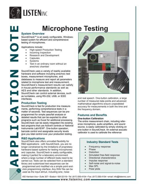 Hearing Aid Testing | PDF