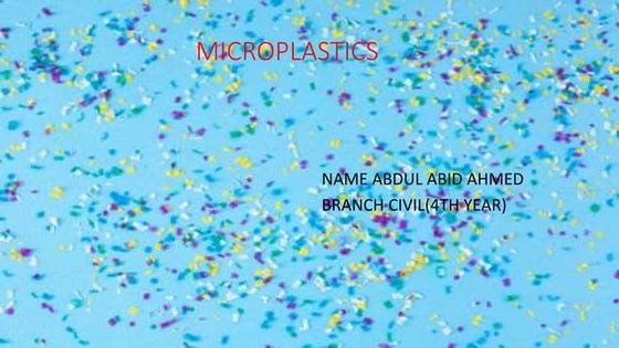 Microplastics | PDF | Environment | Science