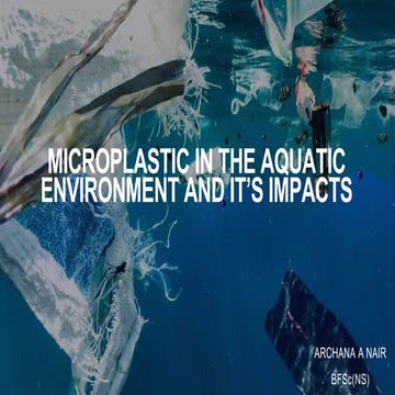 Microplastics | PPTX