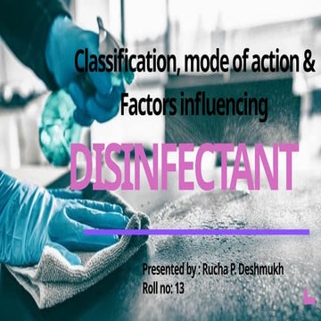 micro, "Disinfectant" B Pharmacy 2nd year 3rd sem ppt.pptx
