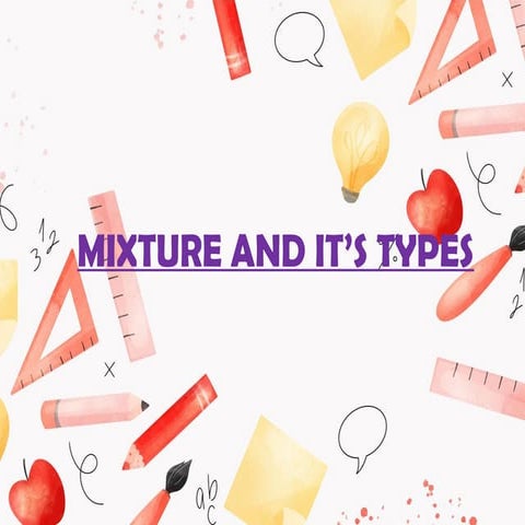Micro lesson for chemistry on mixtures.ppt
