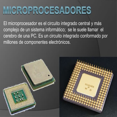 Microprocesadores | PPTX