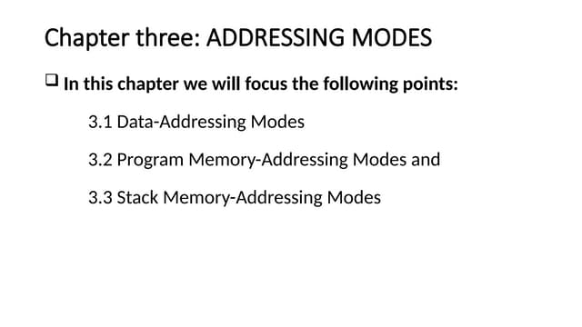 Addressing modes of 8086 | PPTX
