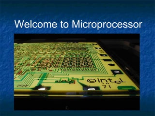 Introduction to microprocessor | PPT