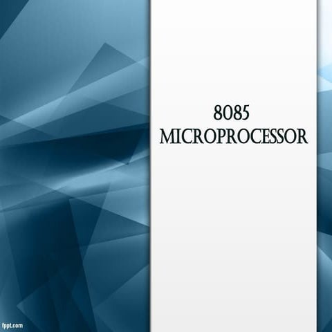 Architecture of the 8085 and its registers.pptx