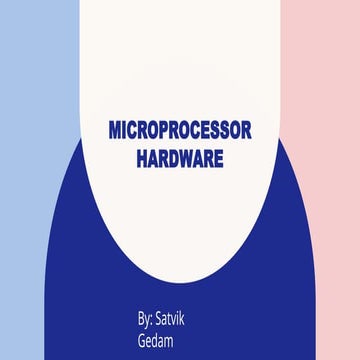Microprocessor Hardware Demo presentation | PPTX
