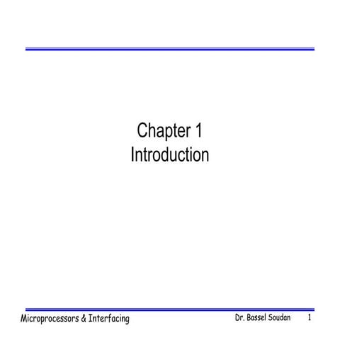 Microprocessor And Interfacingpptx Operating Systems Computer