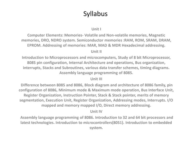 Introduction Of Microprocessor Ppt