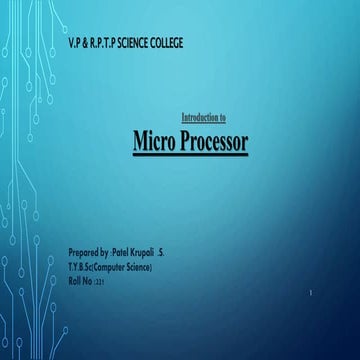Microprocessor | PPT
