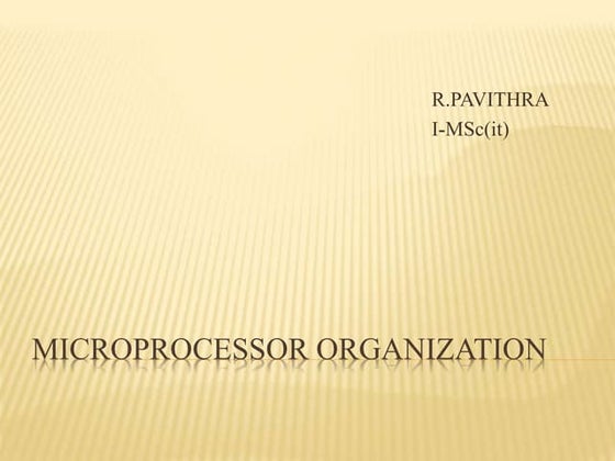 Microprocessor | PPT | Operating Systems | Computer Software and Applications