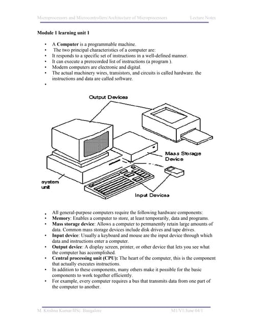 Introduction to microprocessor