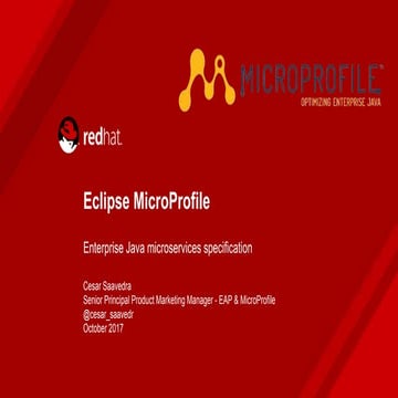 Introduction To Eclipse Microprofile Pptx Cloud Computing Internet