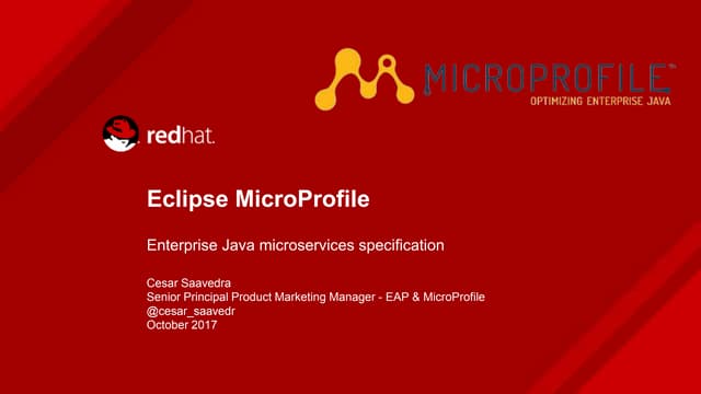 Introduction To Eclipse Microprofile Pptx Cloud Computing Internet