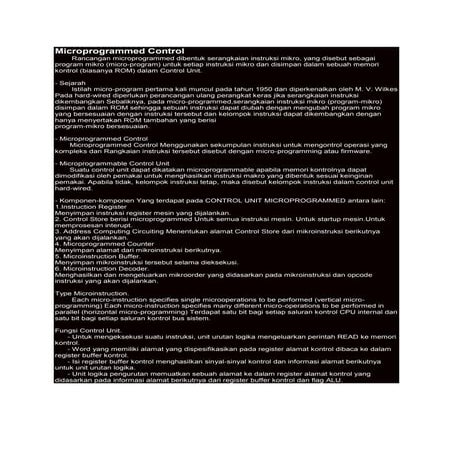 Microprogrammed Control Docx