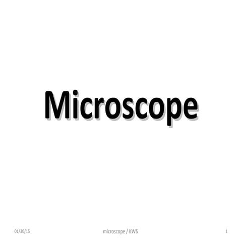 Microscope | PPT