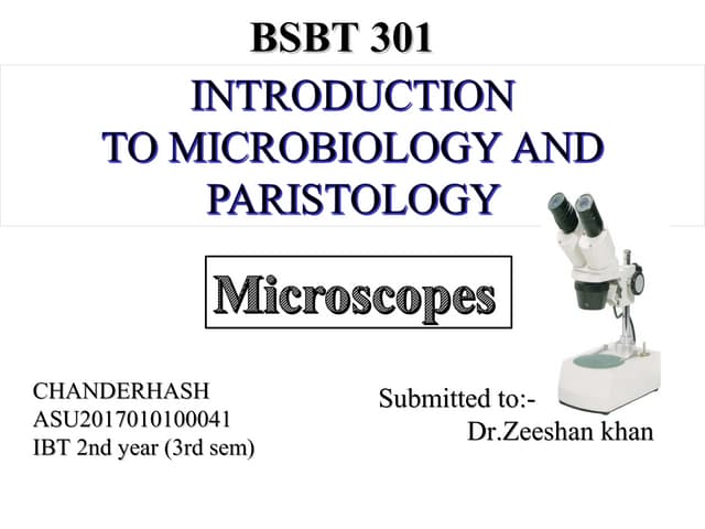 Microscope Basics Powerpoint for 7th Grade | PPTX