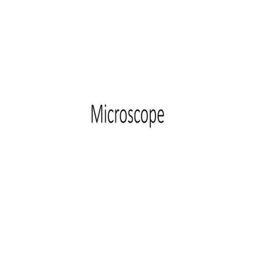Microscope powerpoint presentation easyunderstand | PPTX