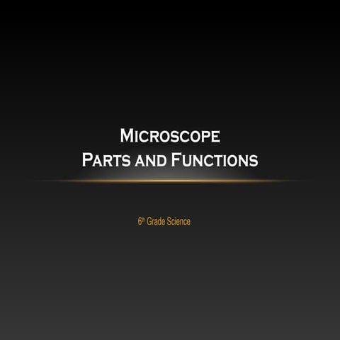 Microscope powerpoint